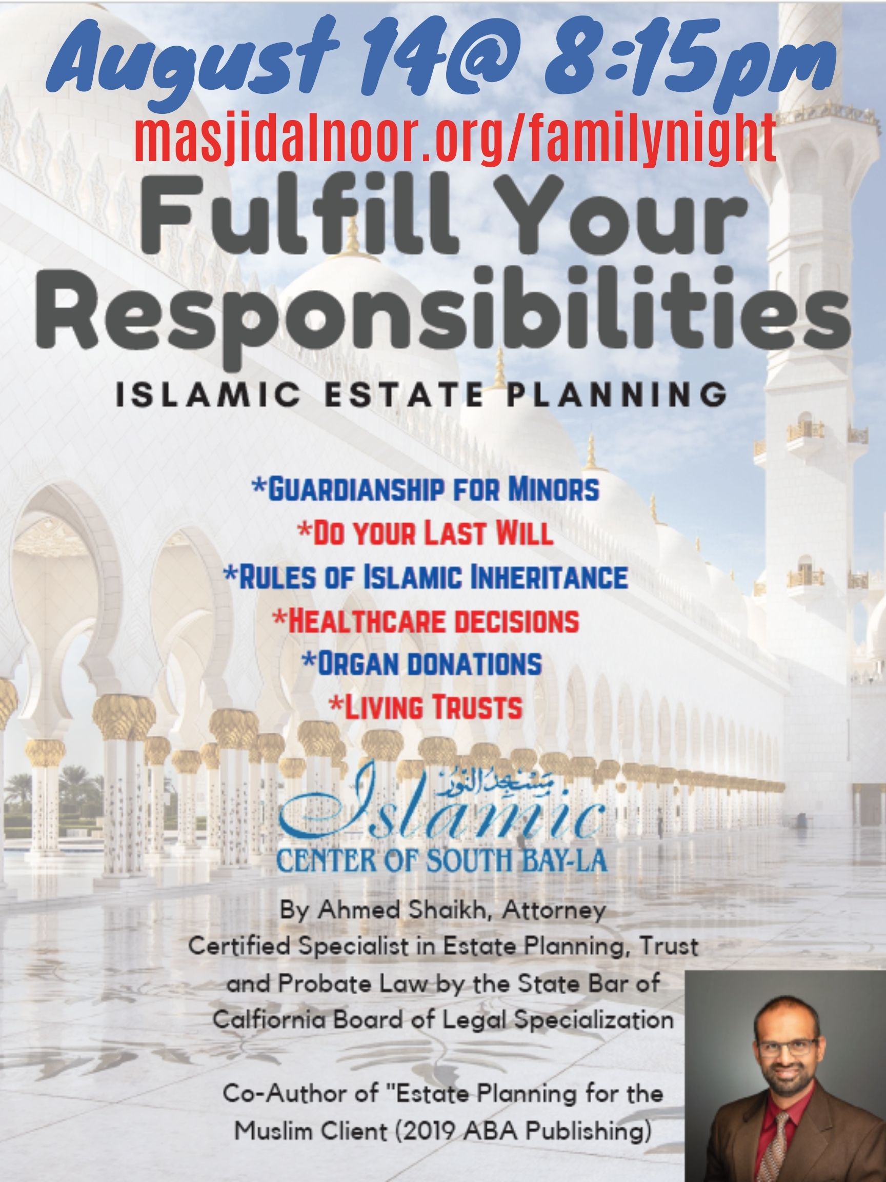 Your Responsibilities Workshop"in Lomita", also discussing divorce ...